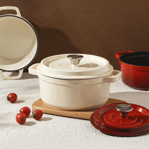 28cm Cast Iron Casserole Pot with Lid | Mega Cart