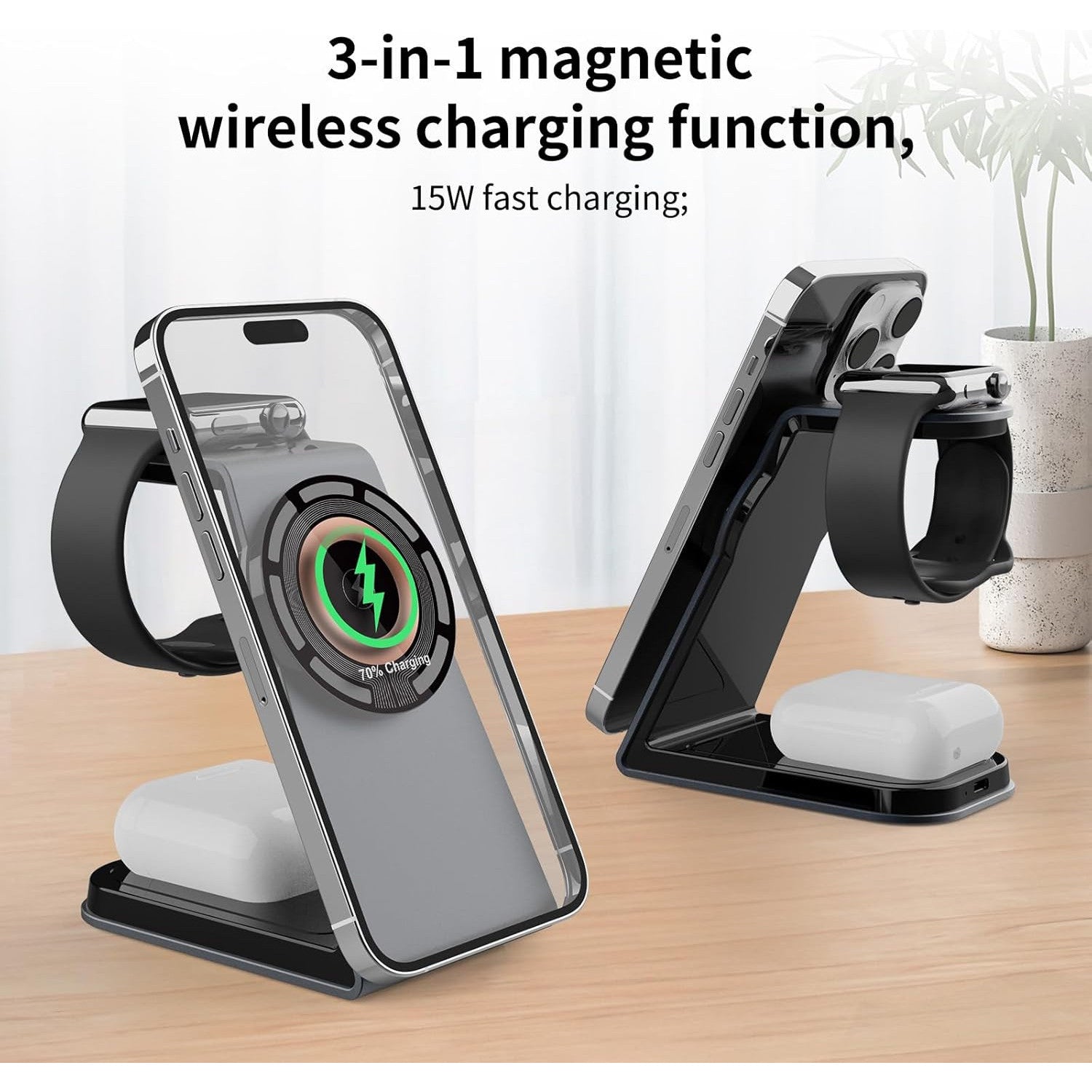 3 in 1 Wireless Charging Station | Mega Cart