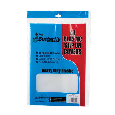 Adjustable Transparent Plastic Book Covers - Pack of 10, A4/A5 Sizes ...