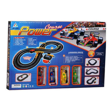 Battery-Operated 36-Piece Race Track Set with Cars, Controllers, and ...