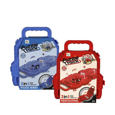 Boys' Playset with Storage, Puzzle, and Wind-up Car Toy - Assorted ...