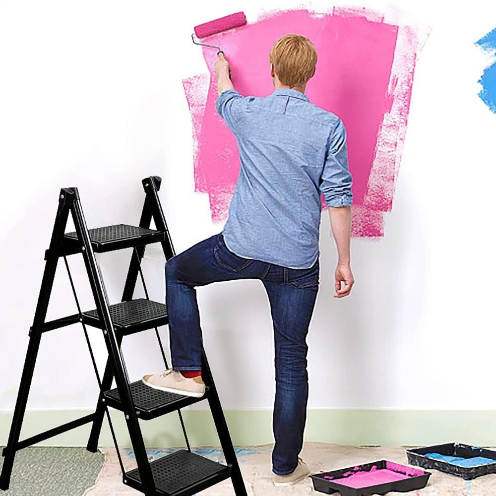 Compact 4 Step Home Folding Ladder | Mega Cart