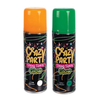 Glow-in-the-Dark Party String Spray - Assorted Colours | Mega Cart
