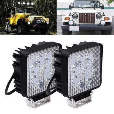 High-Power 27W LED Car Spotlight - IP68 Waterproof | Mega Cart