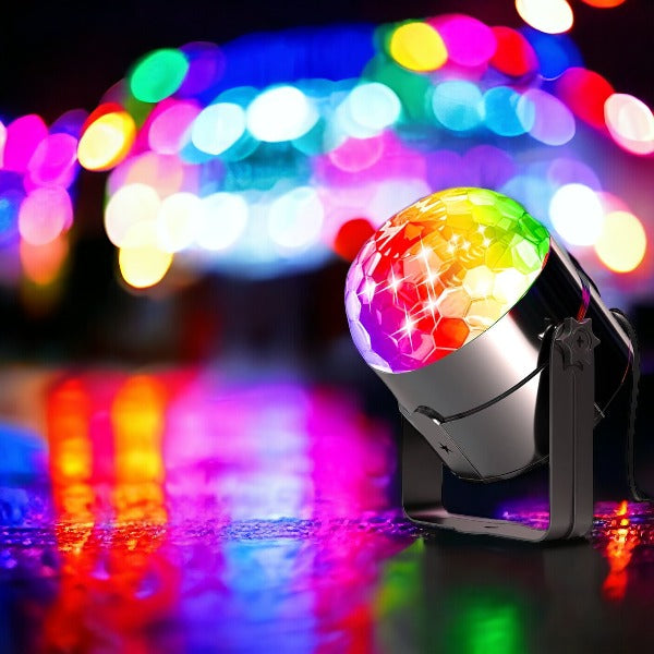 Sound Activated LED RGB Disco Ball Light | Mega Cart